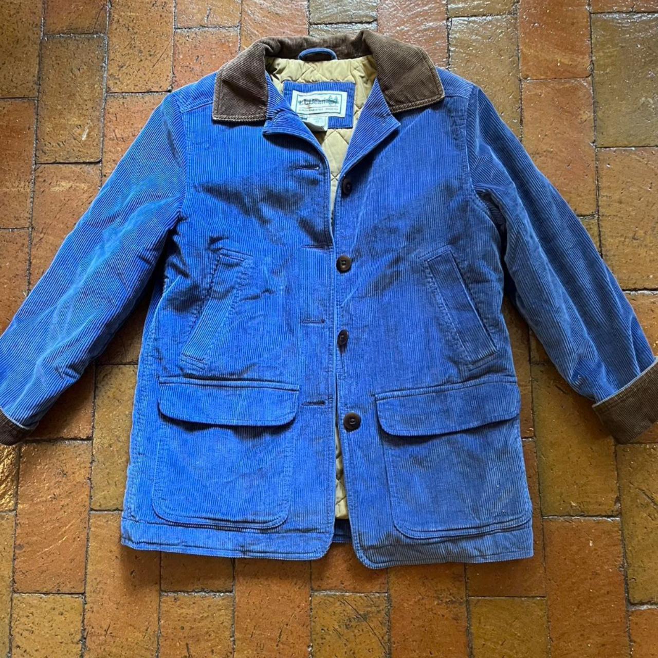 L.L. Bean corduroy chore coat. Super cute periwinkle... - Depop