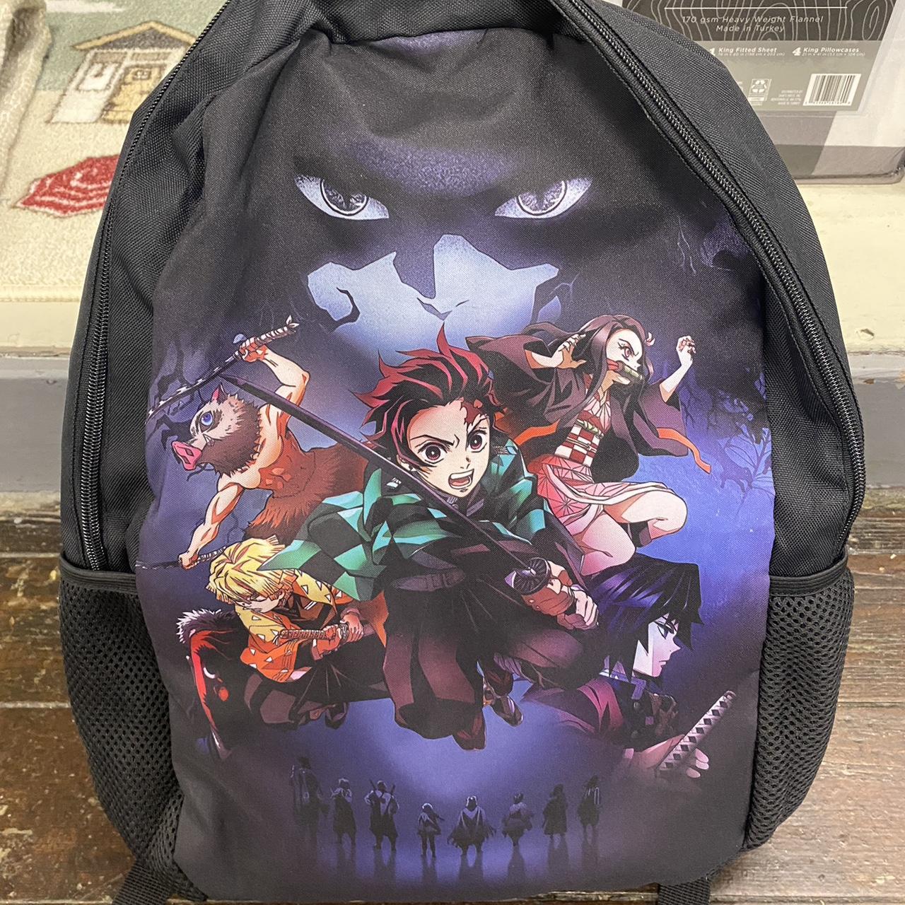 Demon Slayer Backpack with inside sleeve and... - Depop