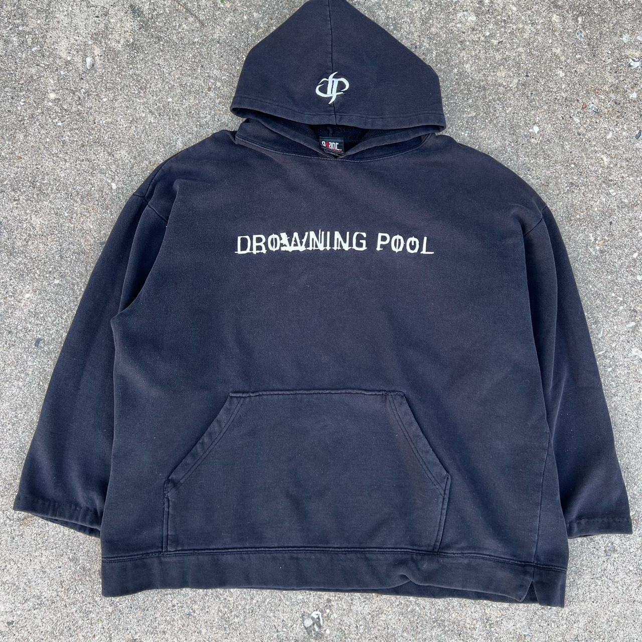 1998 single stitch Drowning Pool hoodie on Giant tag - Depop
