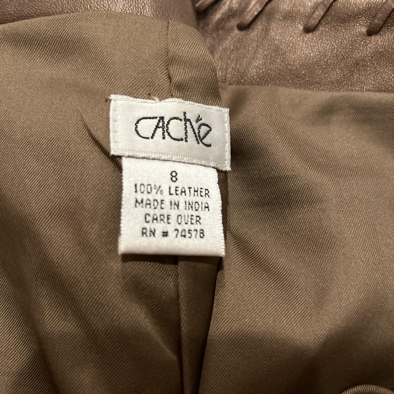 Caché bronze leather pants size 8. Just noticed... - Depop