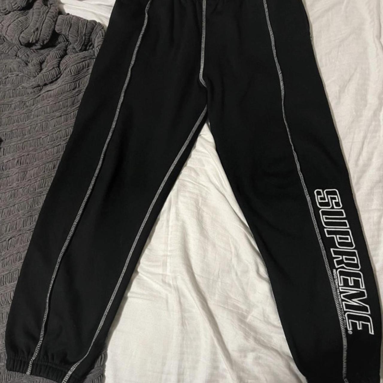 Supreme Coverstitch Joggers Like new. Nice fit - Depop