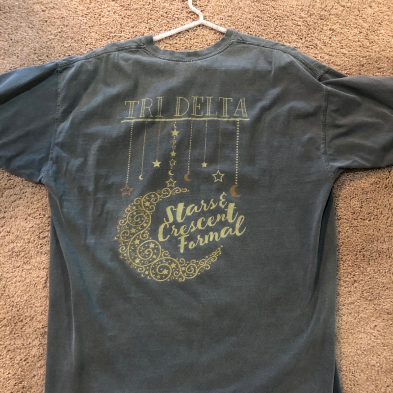 Green Baylor Tri-Delta Formal T-Shirt - Depop