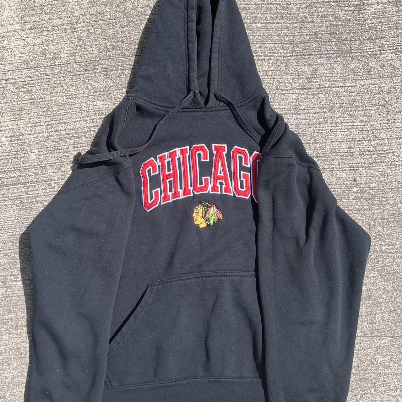 Vintage authentic NHL Thrifted Chicago hoodie -... - Depop
