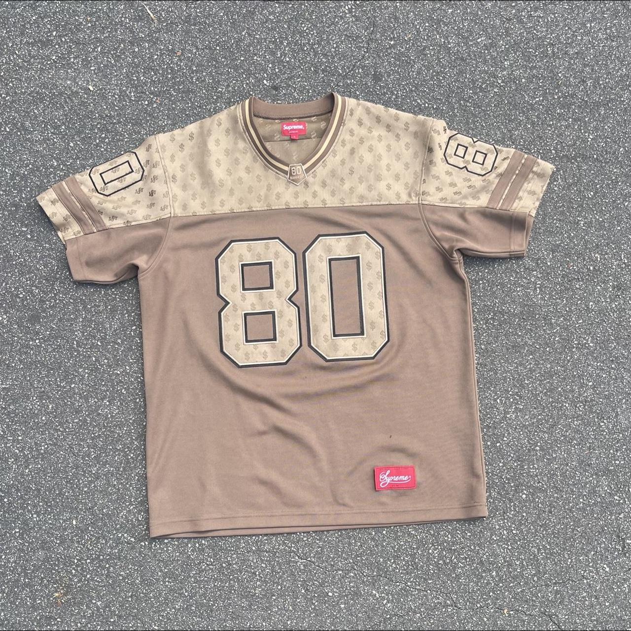 L Brown Y2K Monogram Supreme NY Jersey - Depop