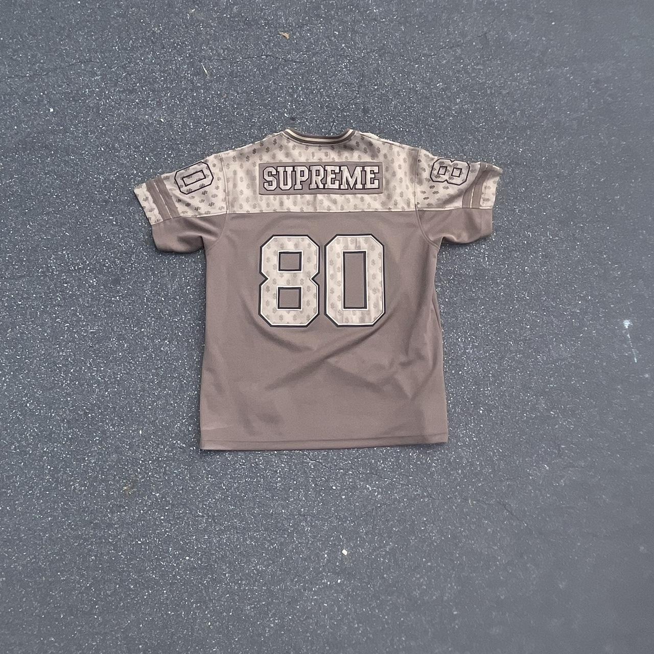 L Brown Y2K Monogram Supreme NY Jersey - Depop