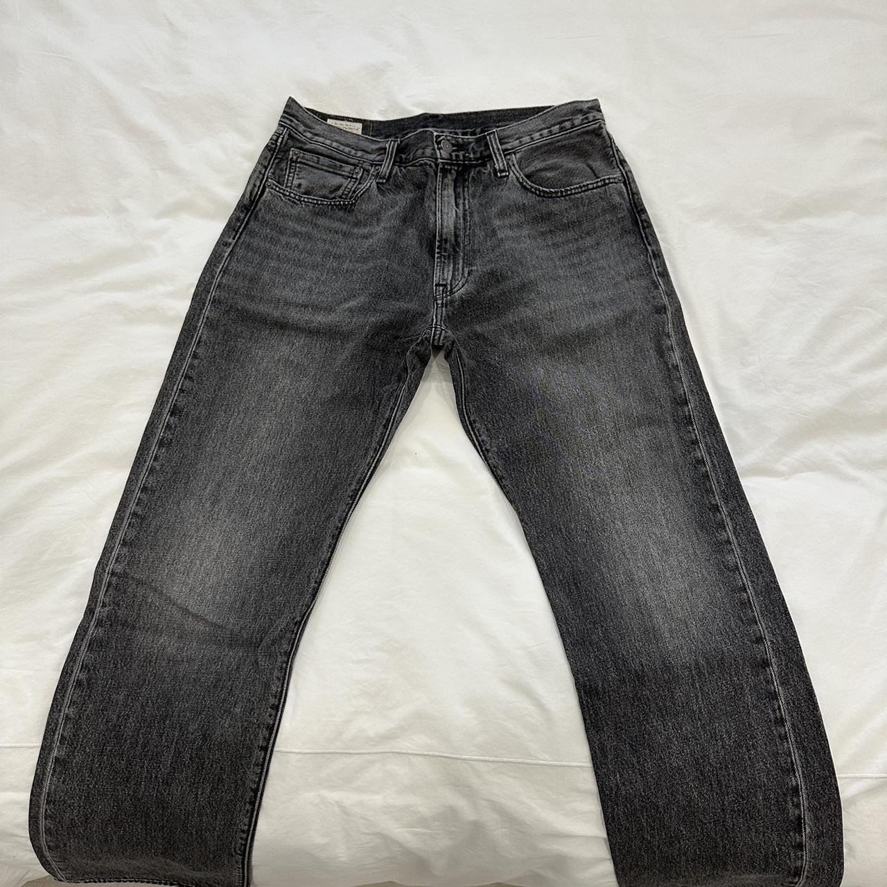 Levi’s 505 Regular Fit Dark Gray Jeans Hardly worn... - Depop