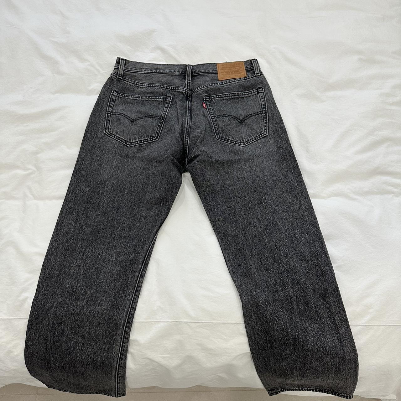 Levi’s 505 Regular Fit Dark Gray Jeans Hardly worn... - Depop