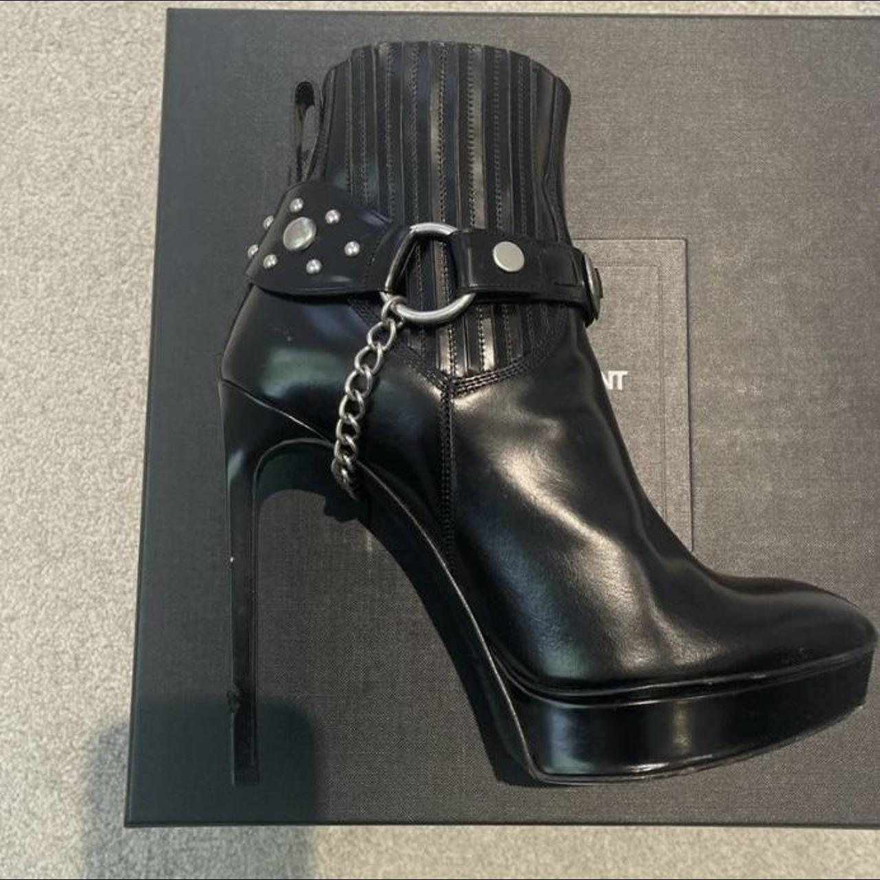 Ysl heel shoe boots Paid £850 Authentic Size 4... - Depop