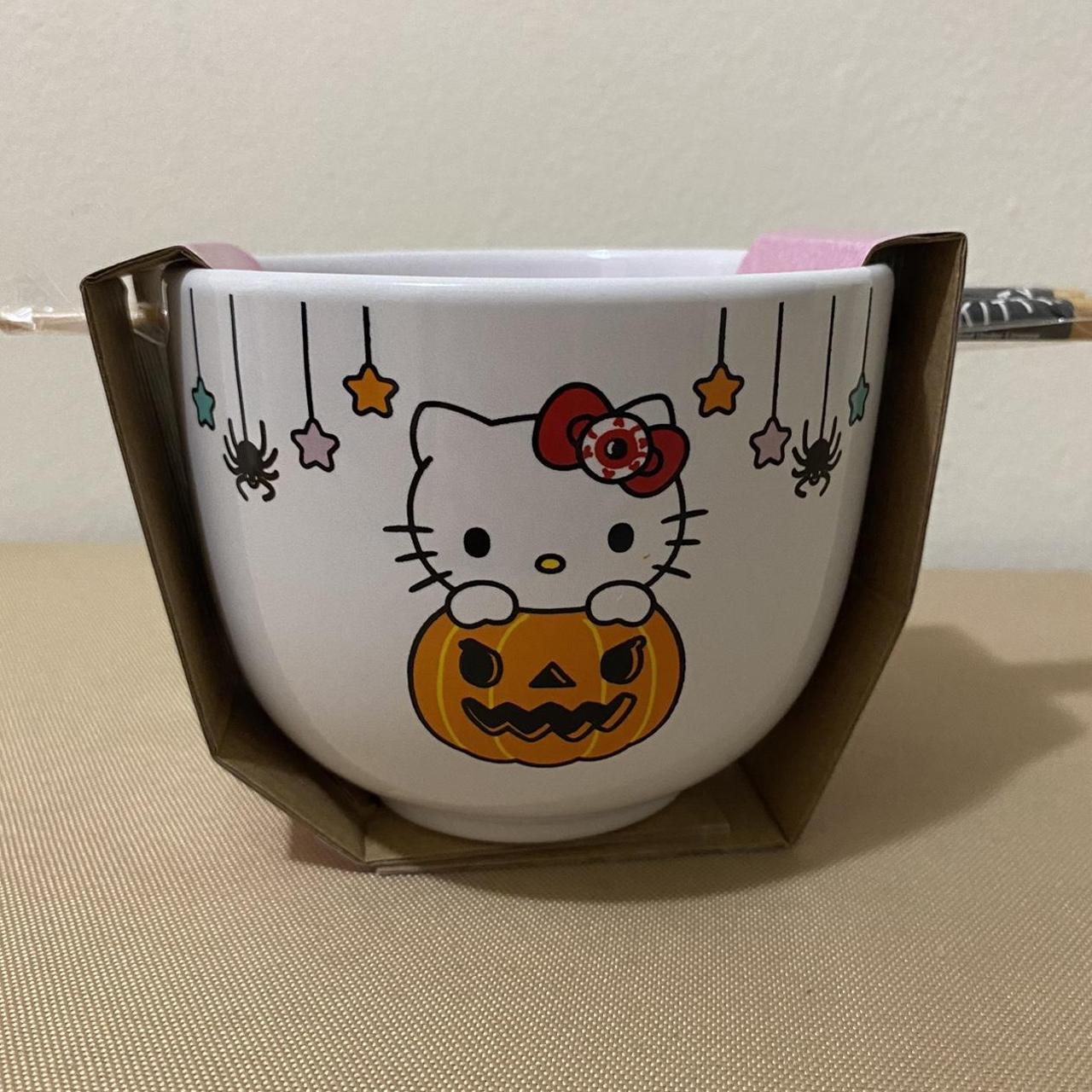 Hello kitty ceramic bowl Halloween - Depop
