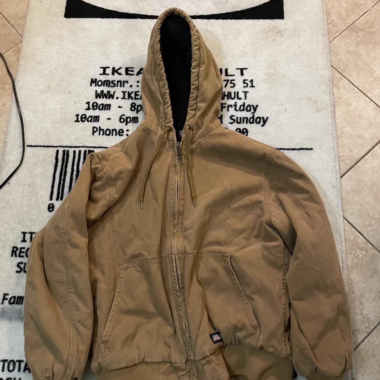 Tan and brown Dickies jacket Carhartt look alike - Depop