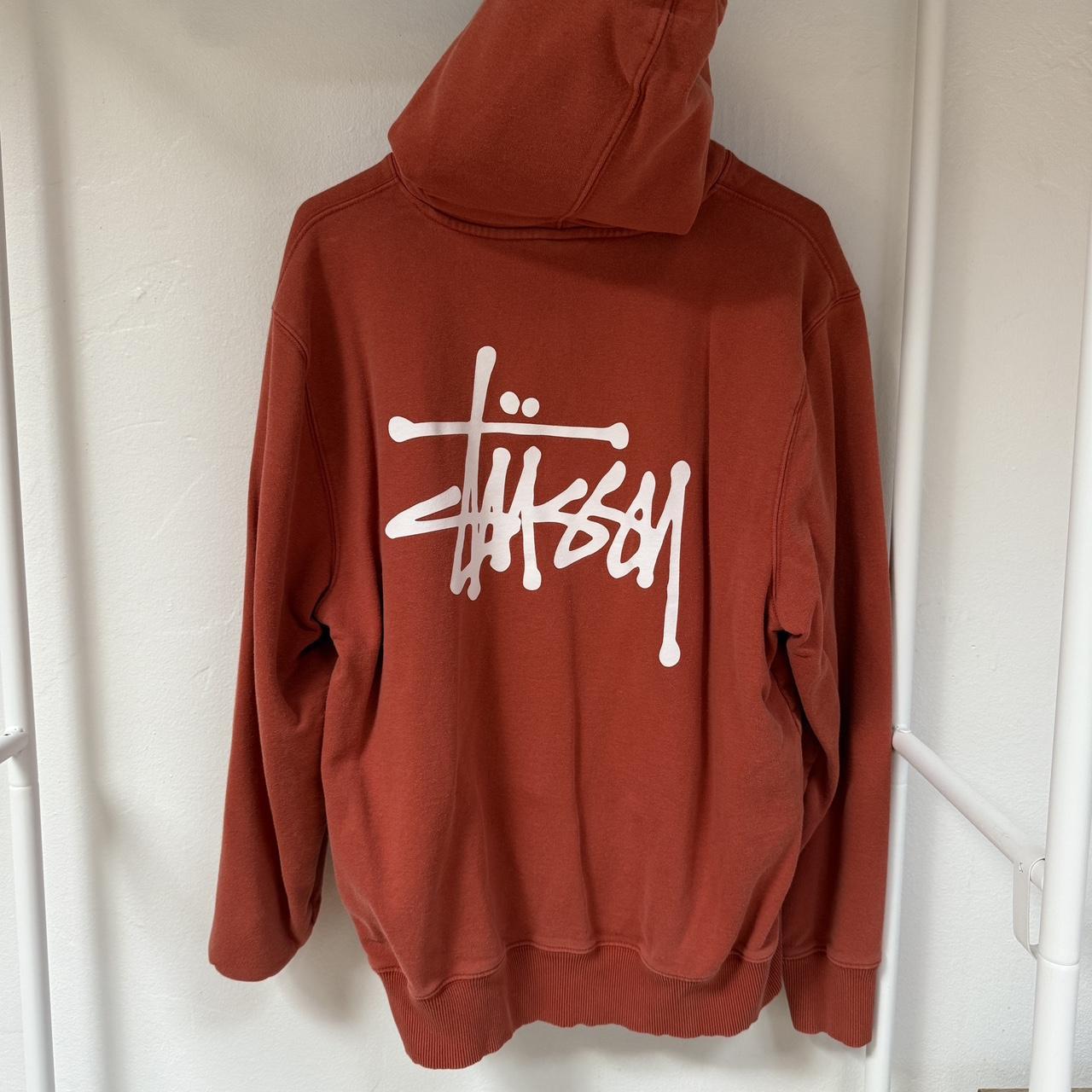 Rust Stüssy hoodie #skater | Depop