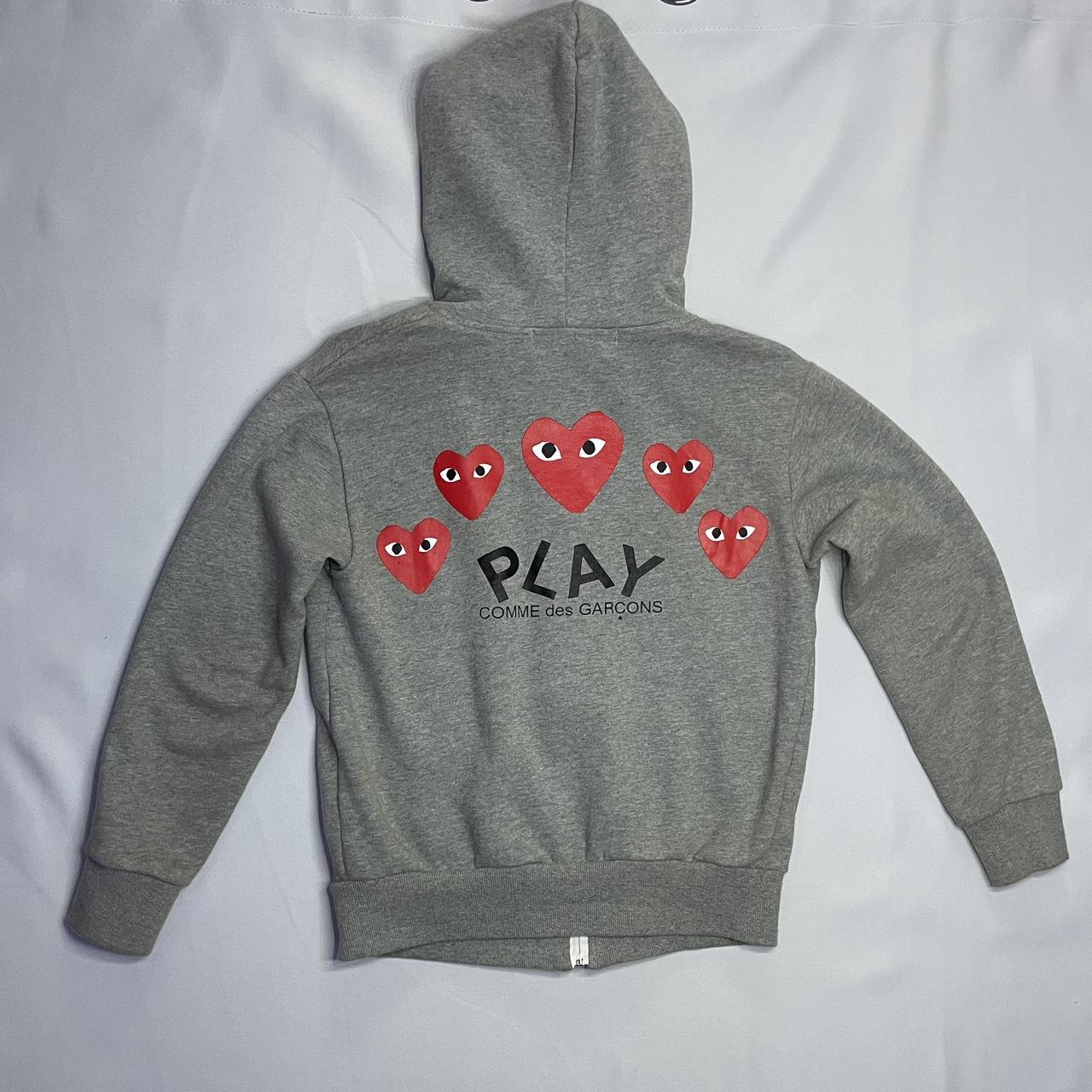 Cdg sweater grey Size S Good condition white... - Depop