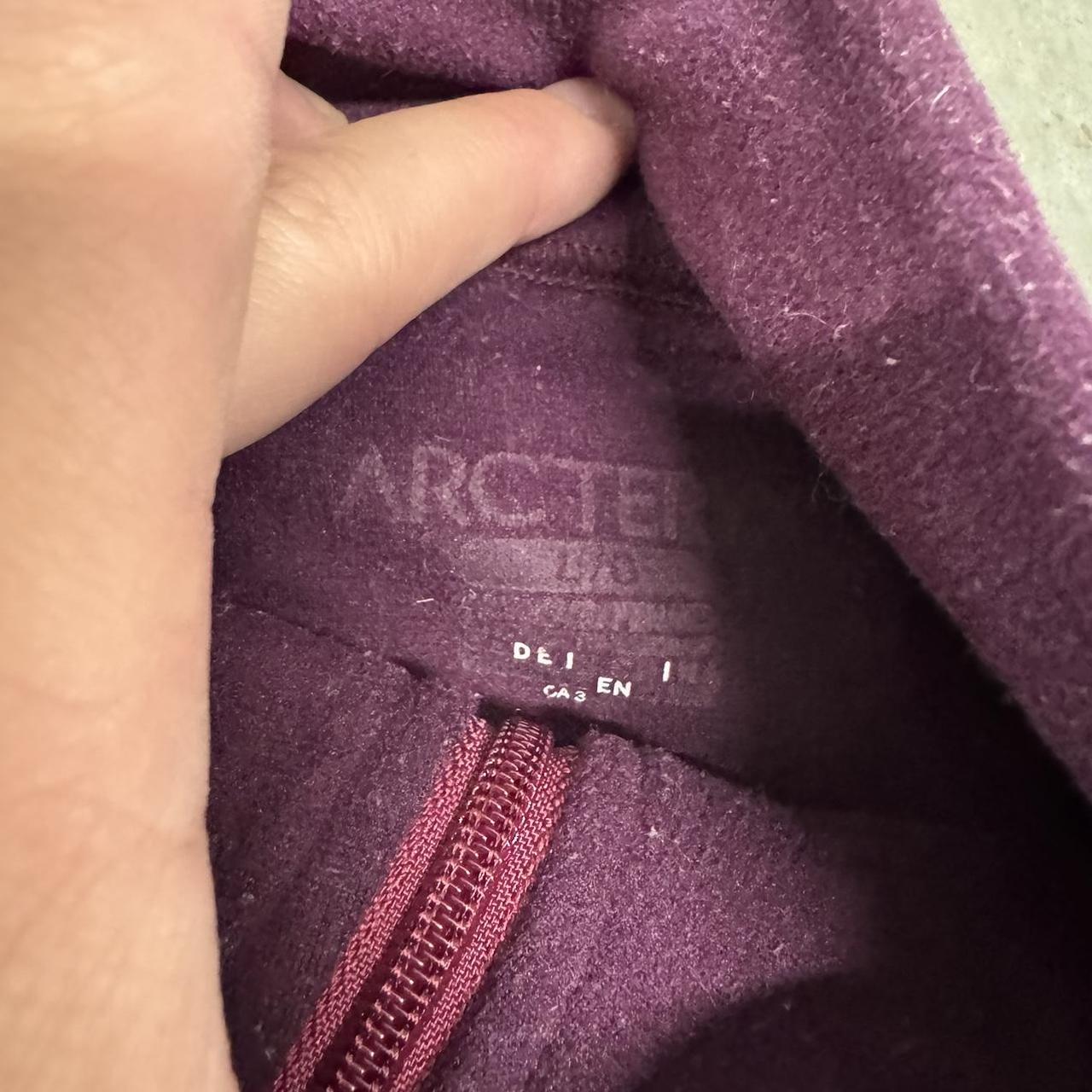 Y2K woman’s arc’teryx hot pink fleece zip up jacket... - Depop