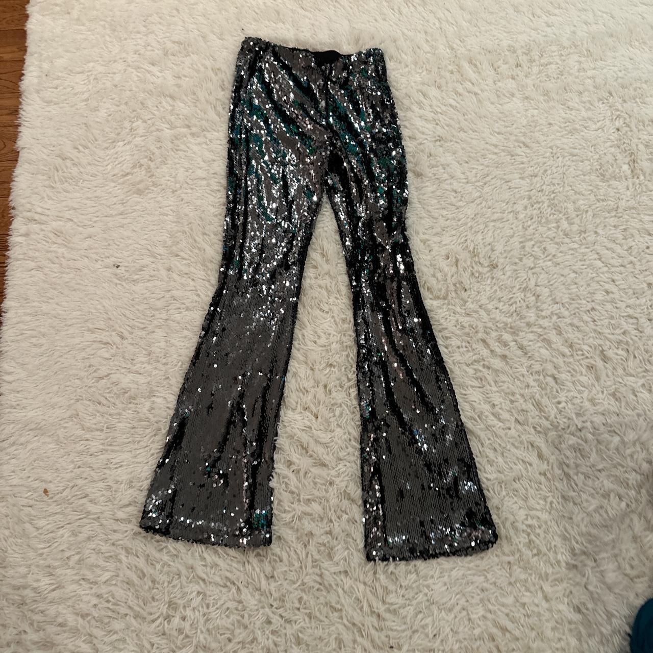 Sequin flares low... - Depop