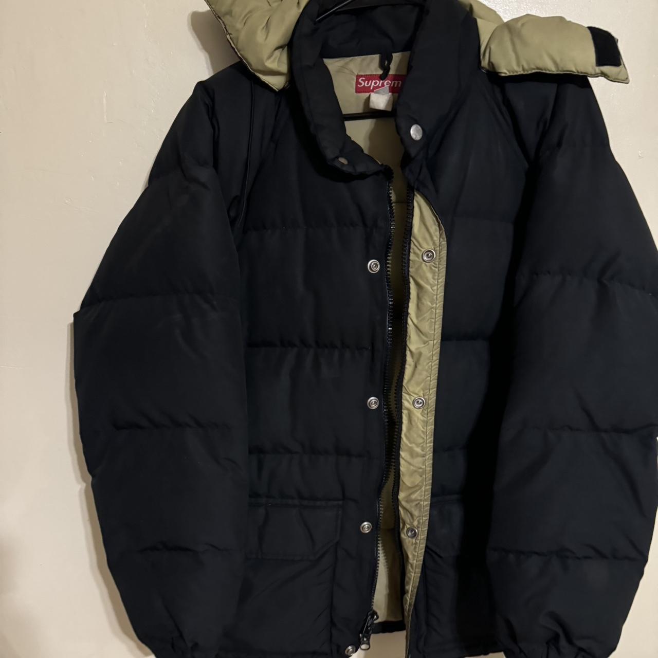 Supreme Down Filled Puffer Coat Vintage Leaking... - Depop