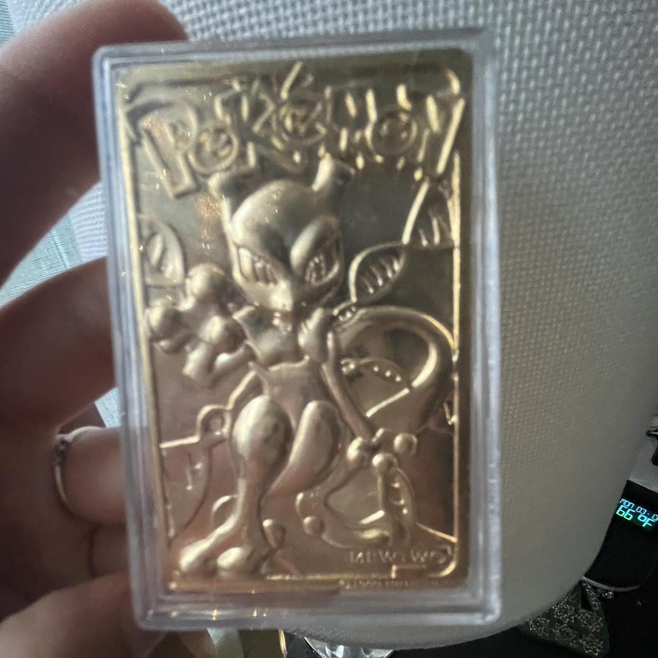 pokémon 23k gold plated mewtwo card ill take offers 😊 - Depop