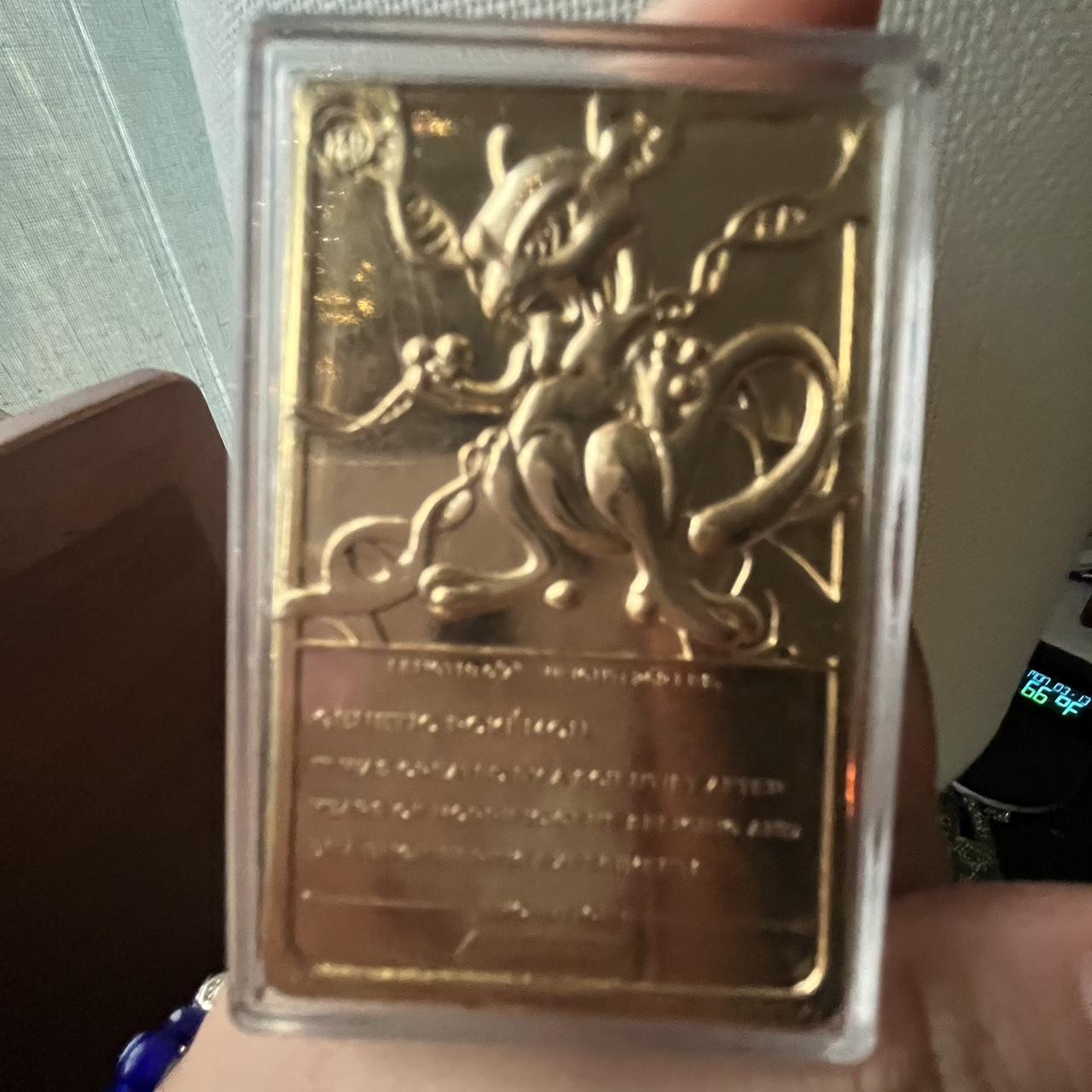 pokémon 23k gold plated mewtwo card ill take offers 😊 - Depop