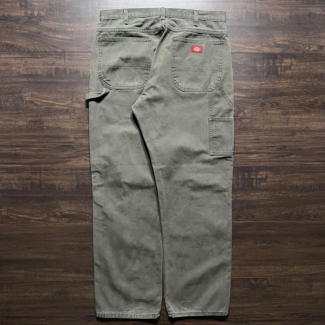 Green Dickies Carpenter Pants Size - 36x32 Great... - Depop