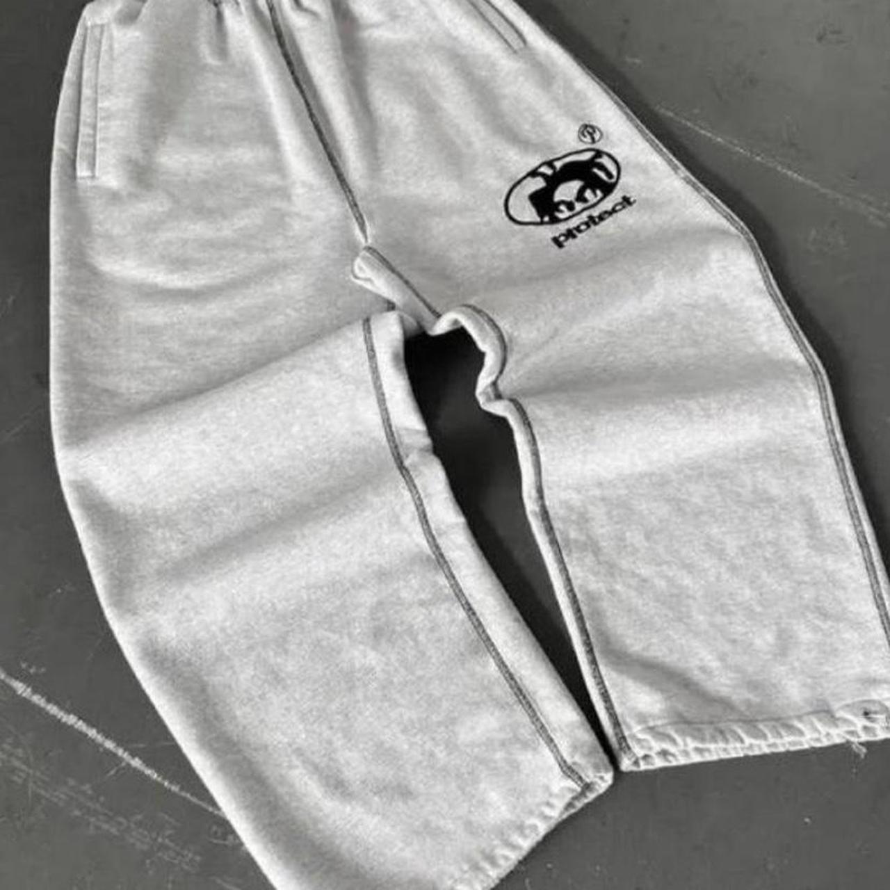 Grey protect ldn joggers Nice comfortable baggy... | Depop