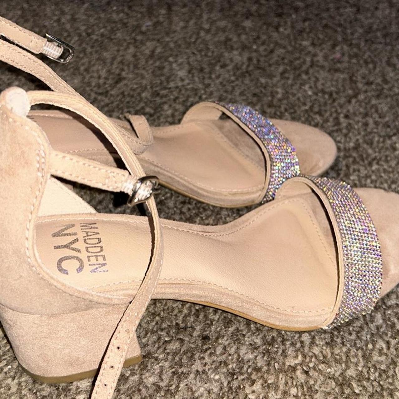 small high heels, they’re rose gold. only worn once... - Depop