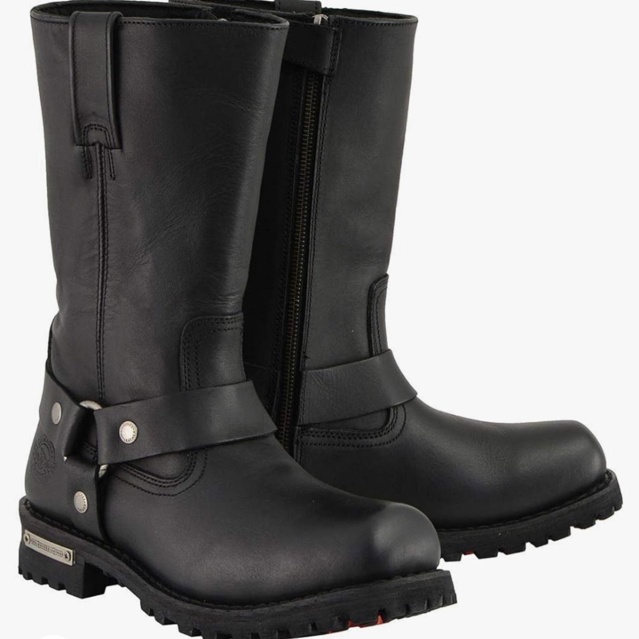 Milwaukee Men's Black Leather Boot US 11 waterproof... - Depop