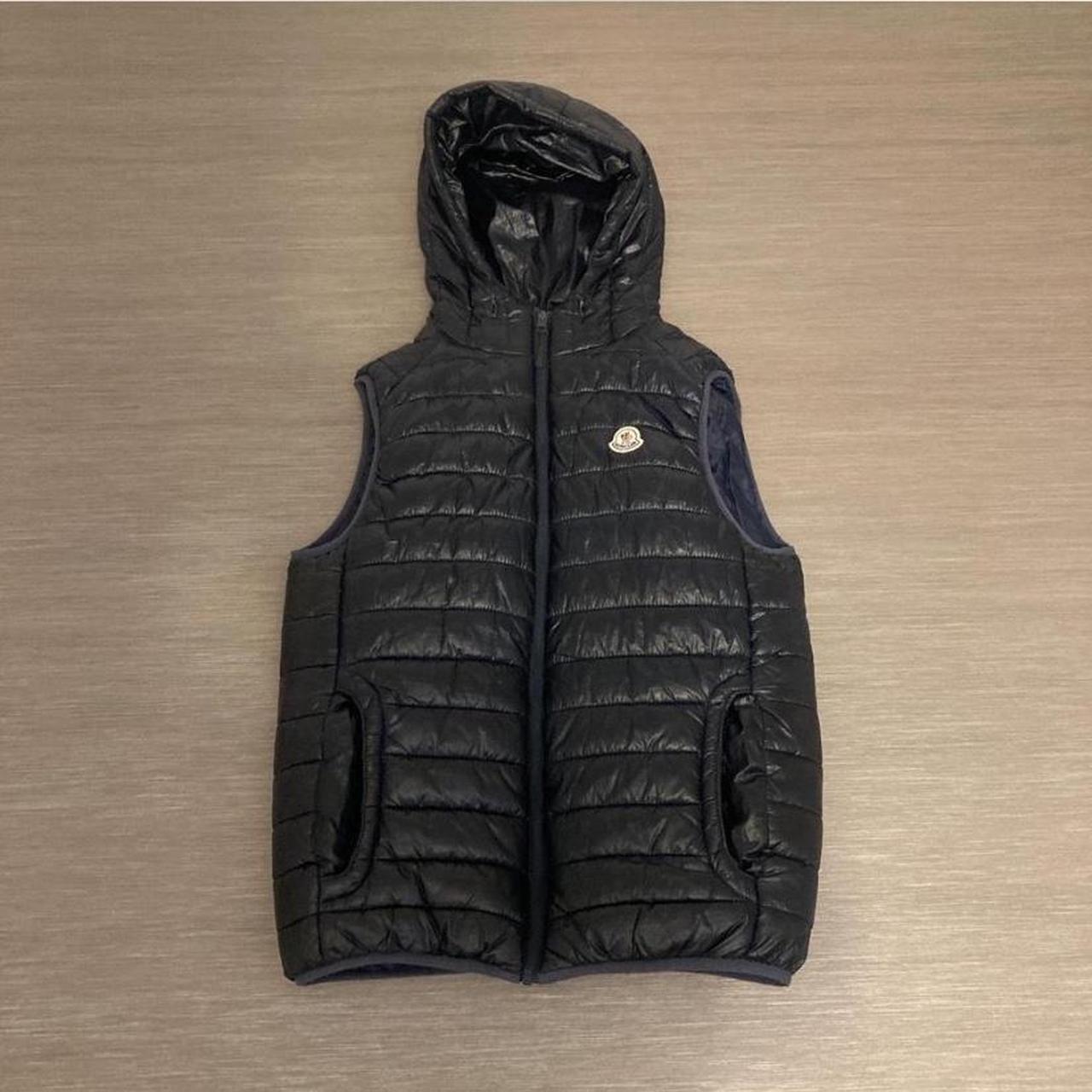 Moncler gilet/ body warmer Size Medium Little hole... - Depop
