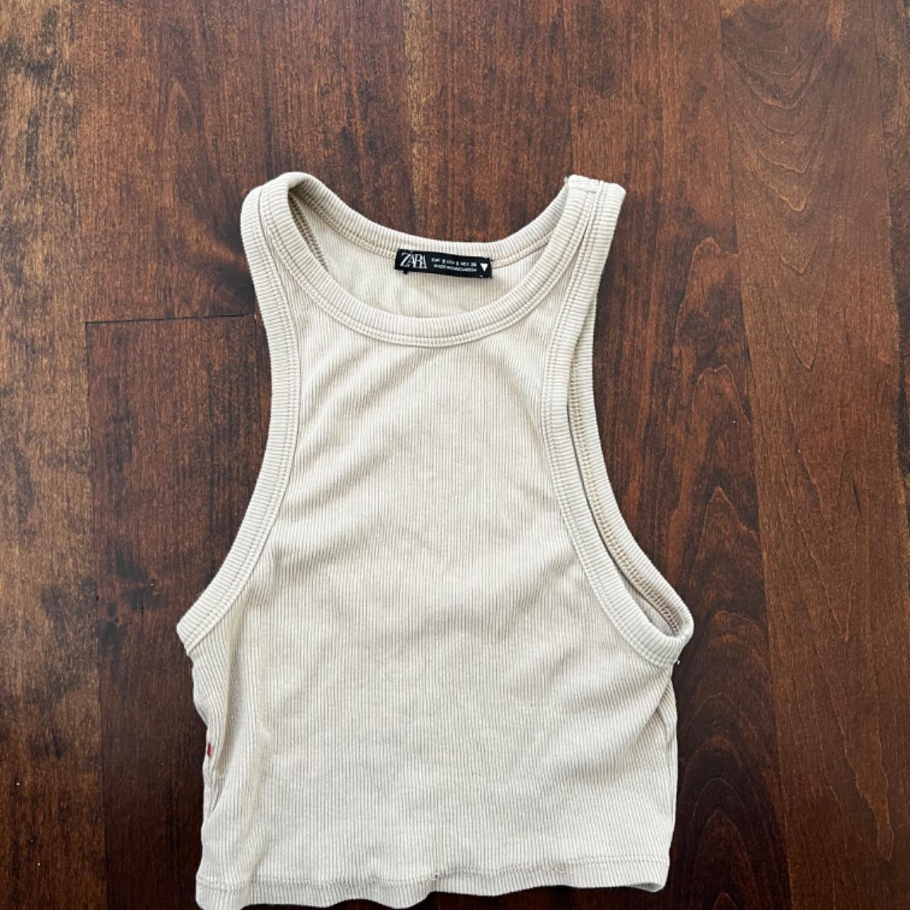Zara crop tank, size S - Depop