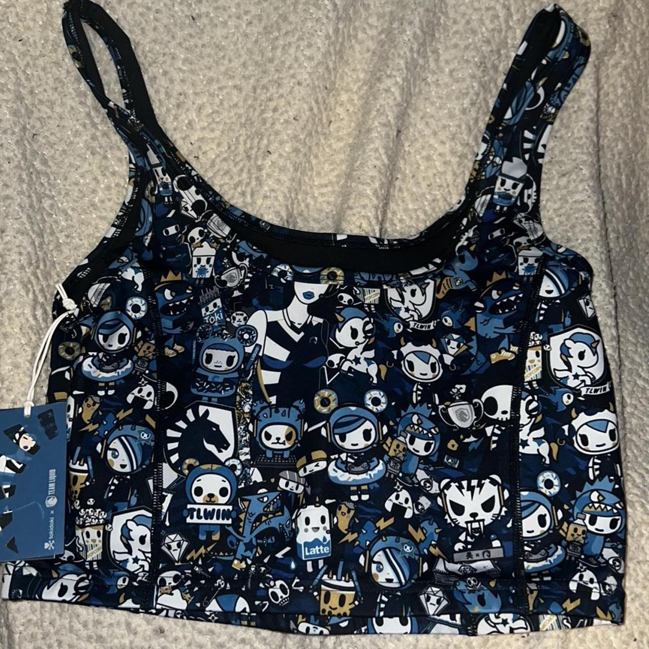 Tokidoki x Team Liquid cropped athletic tank top,... - Depop