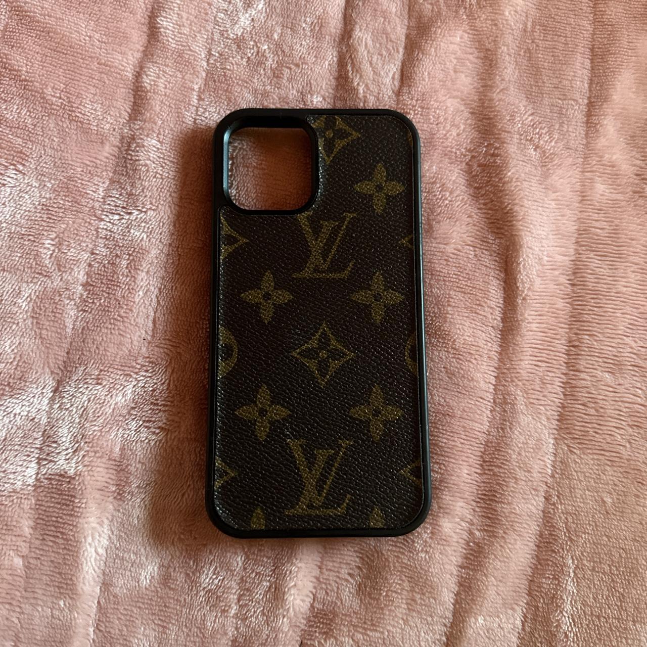 Black LV case for IPhone 12/12pro. - Depop