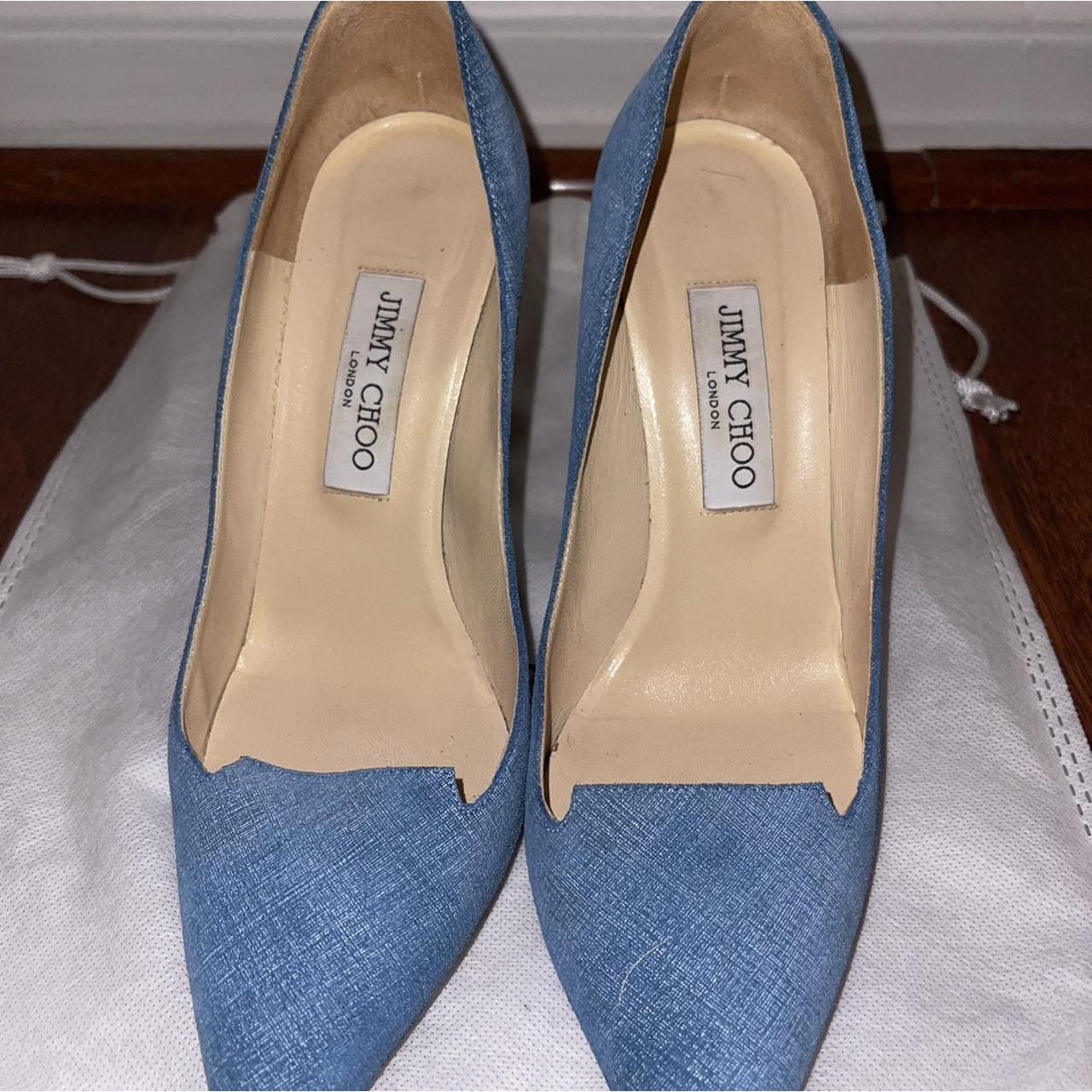 Jimmy Choo Denim Heels - PLEASE READ BELOW ⚪️... - Depop