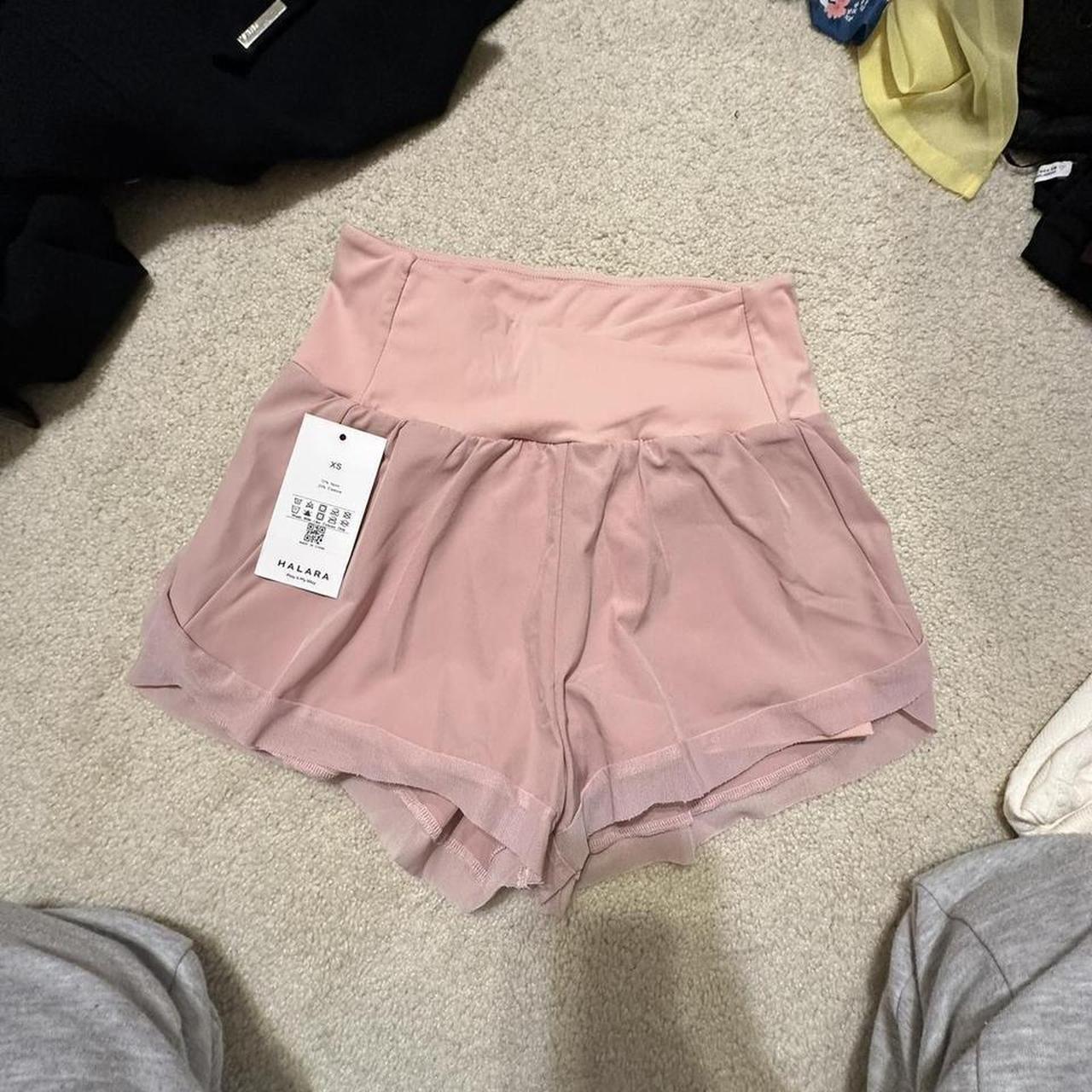 Pink Halara shorts | Depop