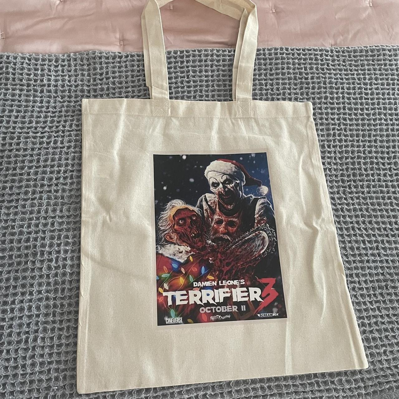 Terrifier 3 movie poster art the clown Cream... - Depop