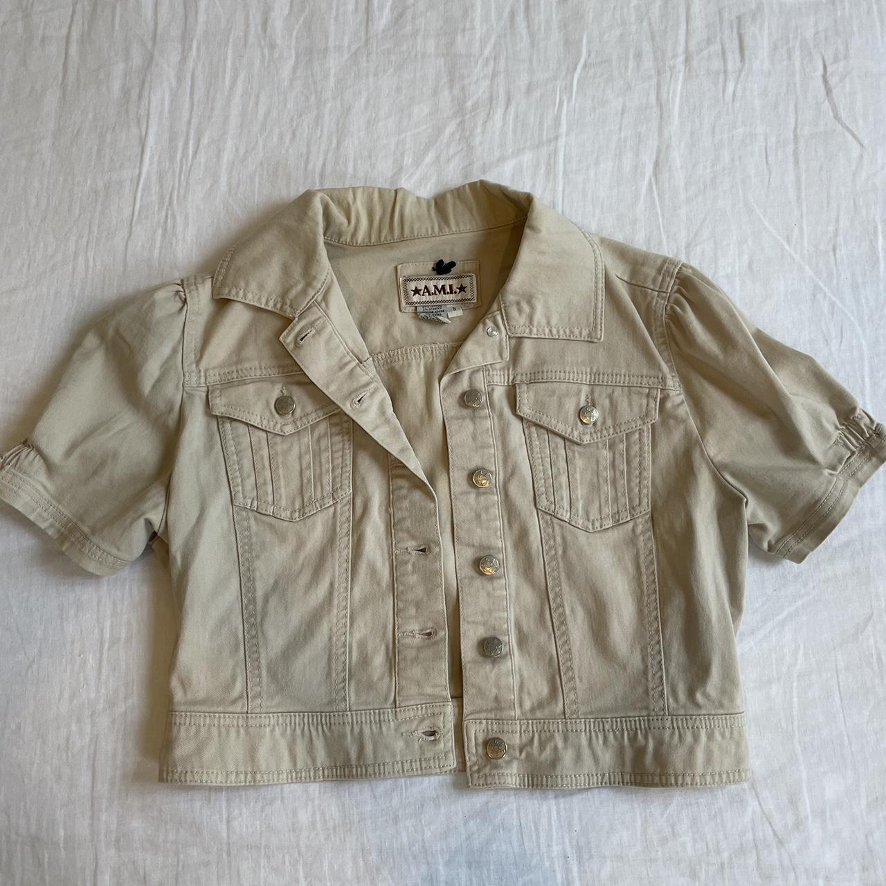 cropped hannah montana esque cargo shirt-jacket! y2k... - Depop