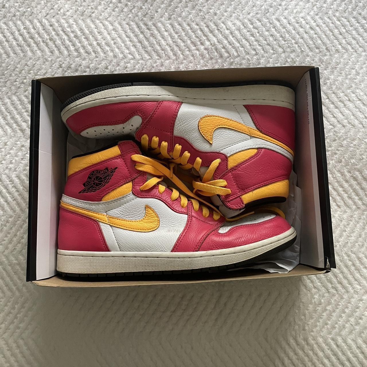 Air Jordan 1 light fusion reds for mad cheap. They... - Depop
