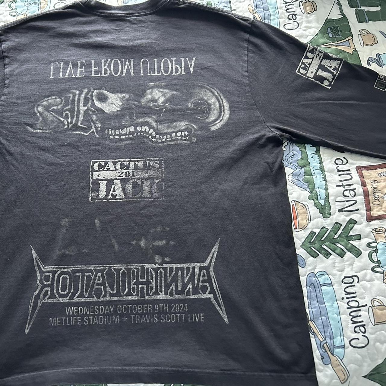 Travis Scott metlife stadium NJ Black long... - Depop