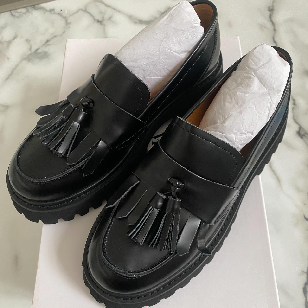 Mollini Black Loafers BNWT Size 38 - Depop