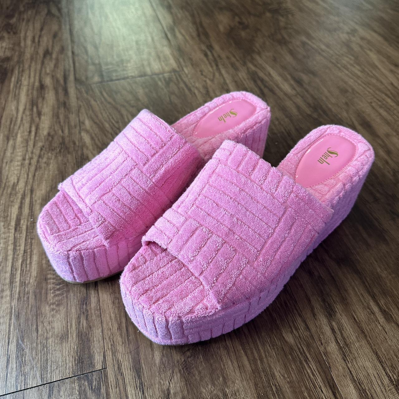 Pink Platform shoes, size 10, never worn - Depop