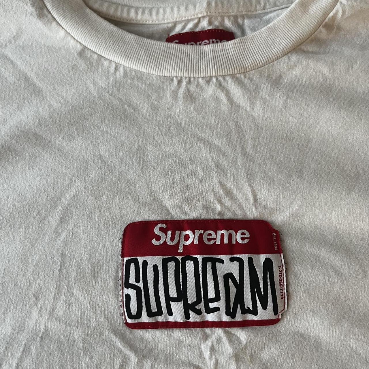 Supreme name tag tee - Depop