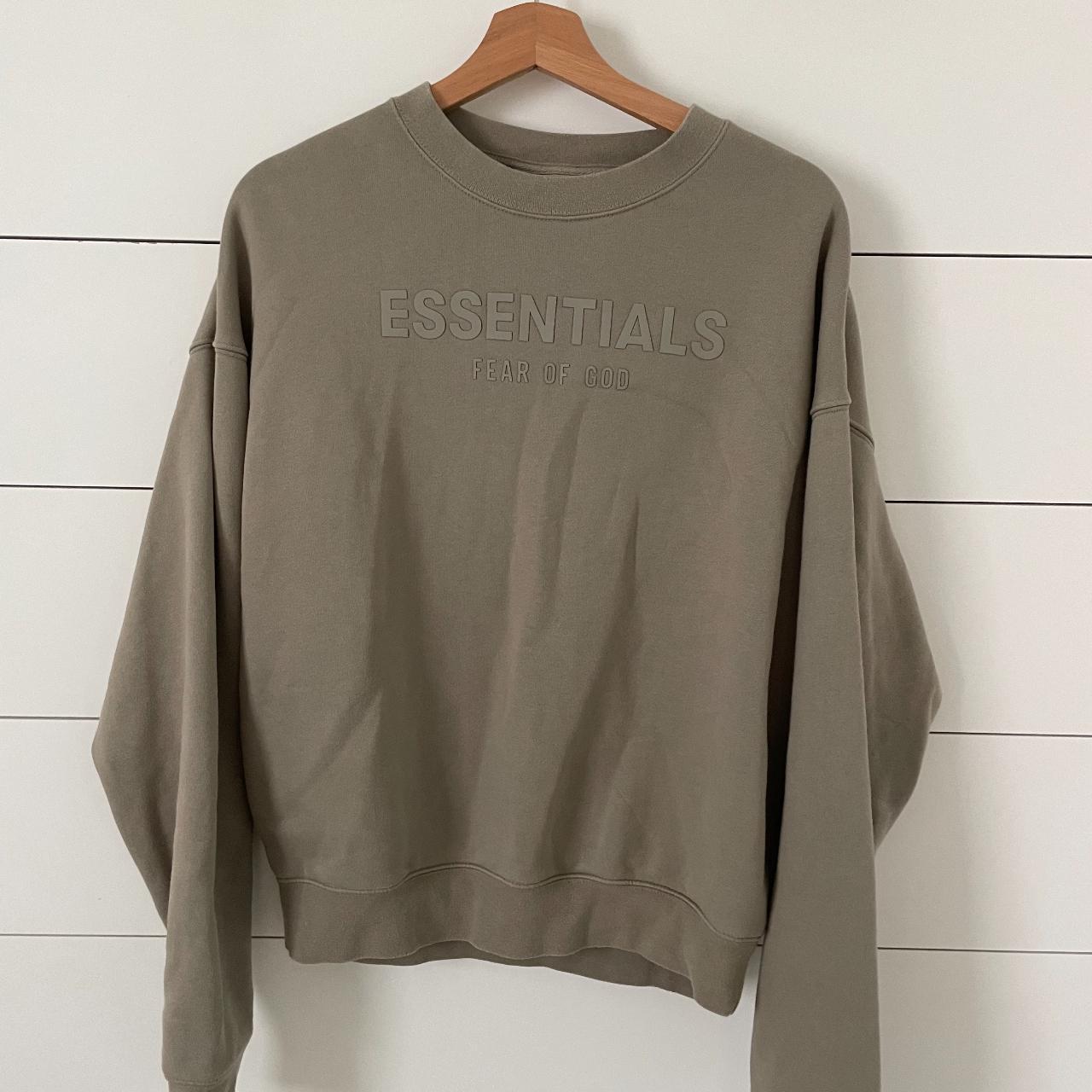 Essentials Kids Crewneck Color Sand Size XXL (14/16) - Depop
