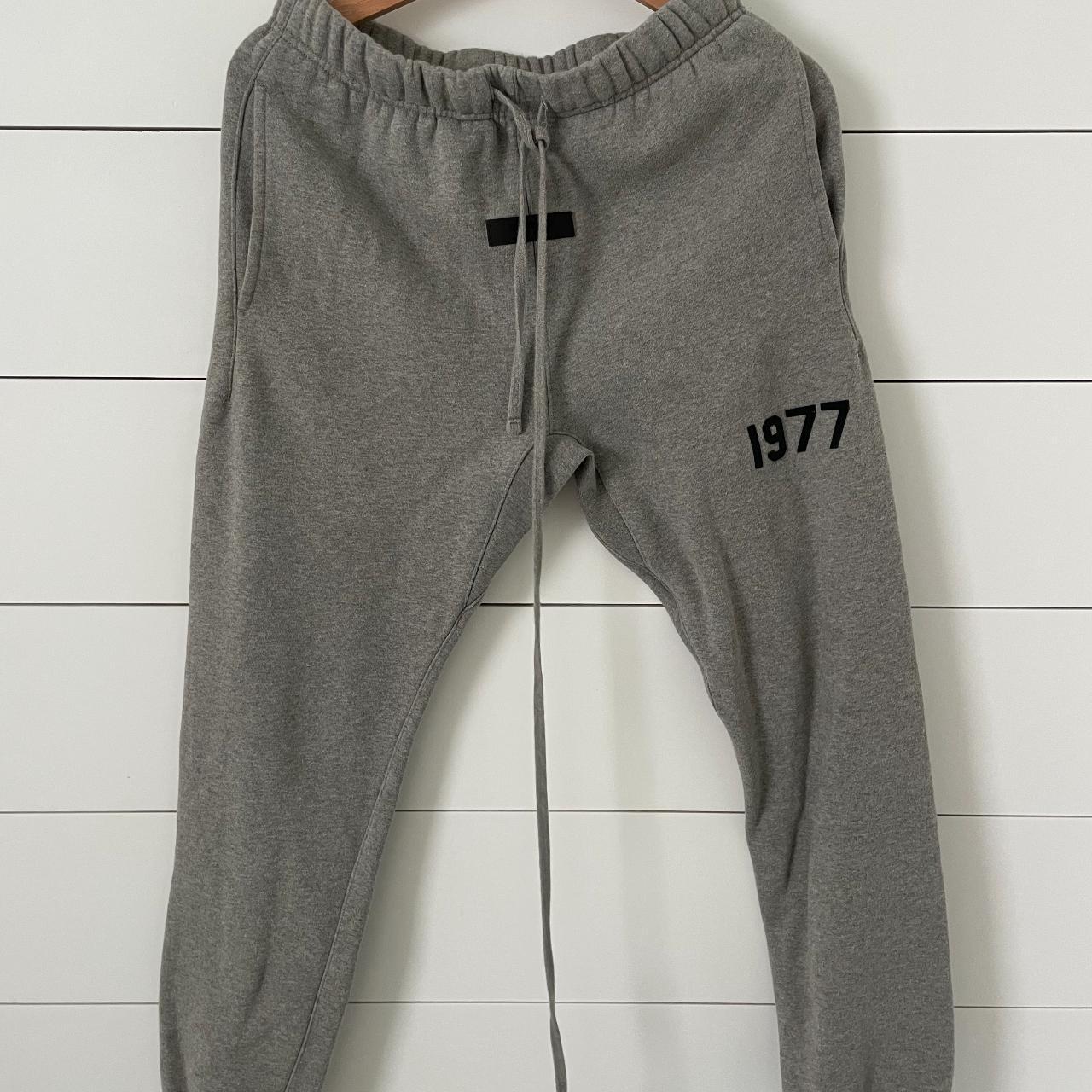 Essentials Grey 1977 Sweatpants Size XS - Depop