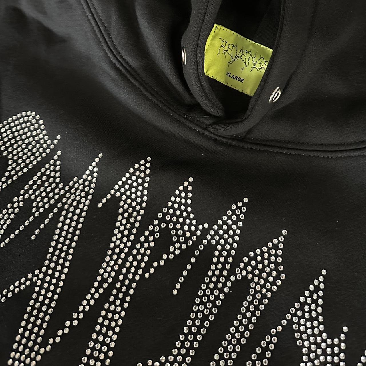Revenge rhinestone Hoodie XL New 100$ - Depop