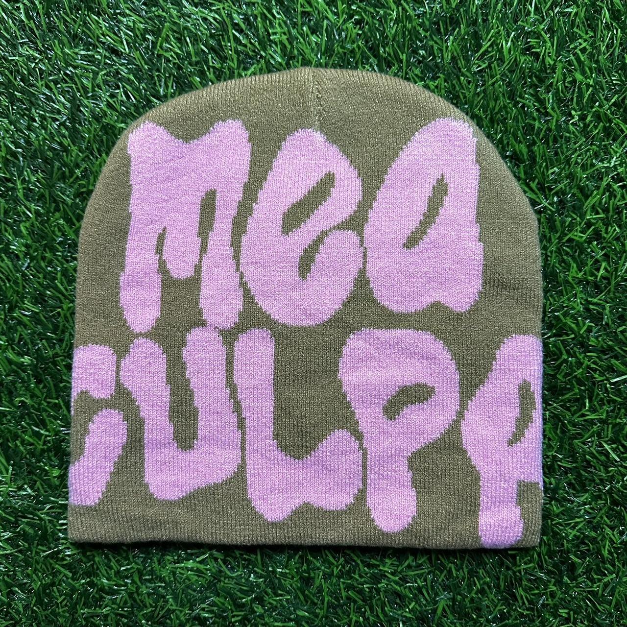 Mea culpa beanie New Unisex Brown/Pink #meaculpa... - Depop