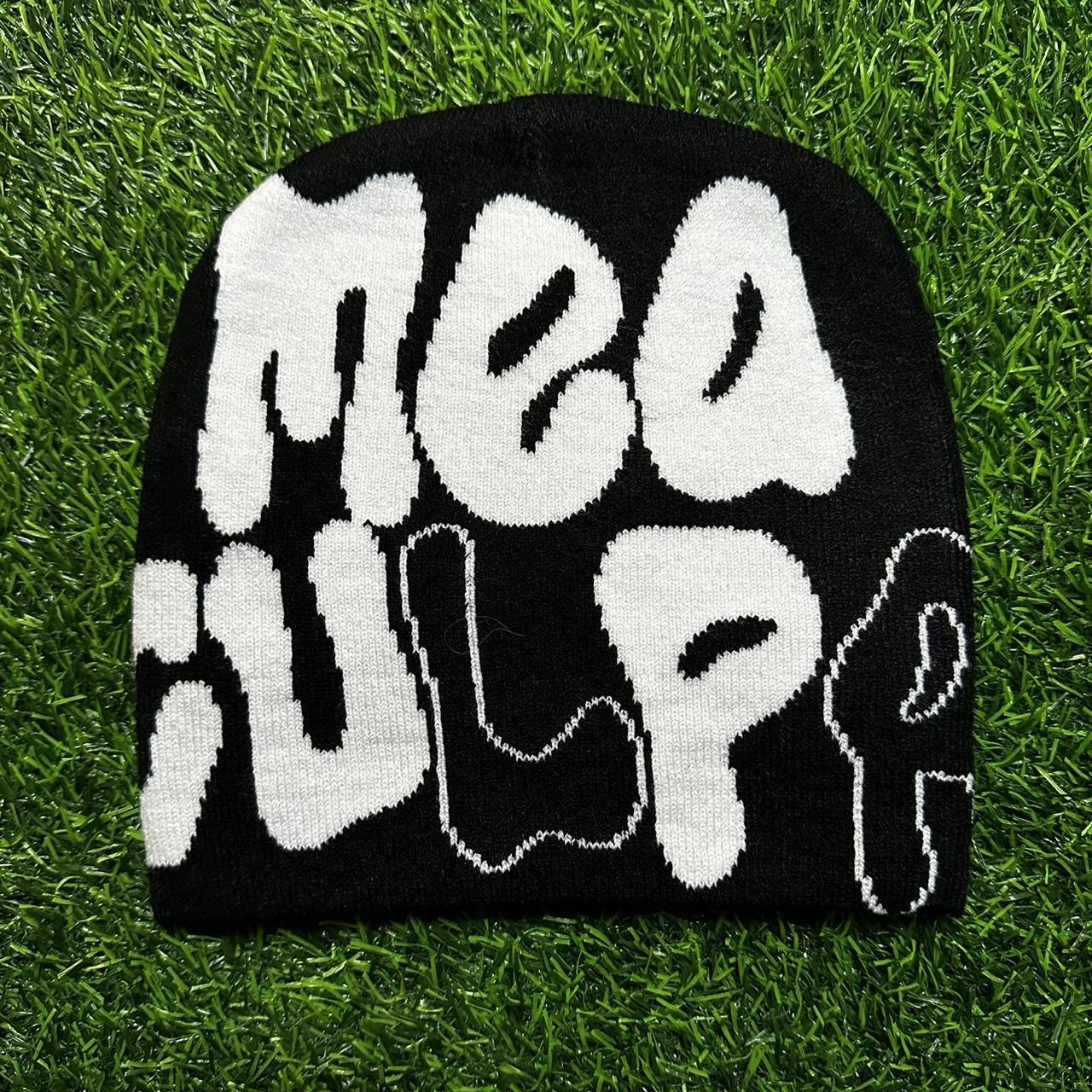 Mea culpa beanie New Unisex Black/white #beanie... - Depop