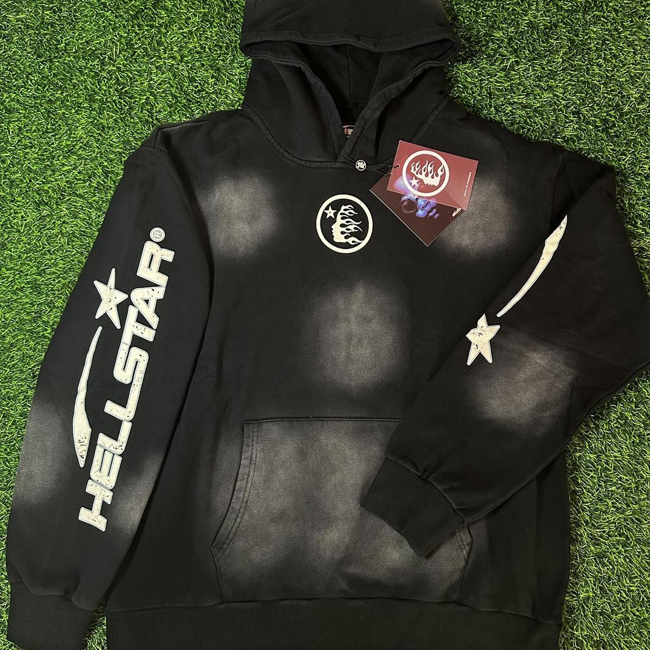 Hellstar Acid wash hoodie New XL #Hellstar - Depop