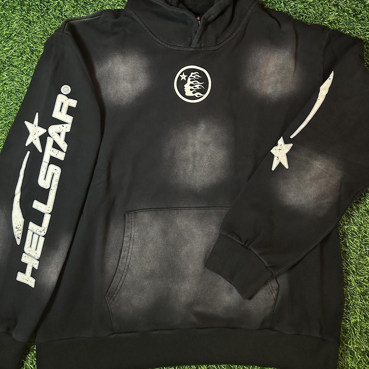 Hellstar Acid wash hoodie New XL #Hellstar - Depop