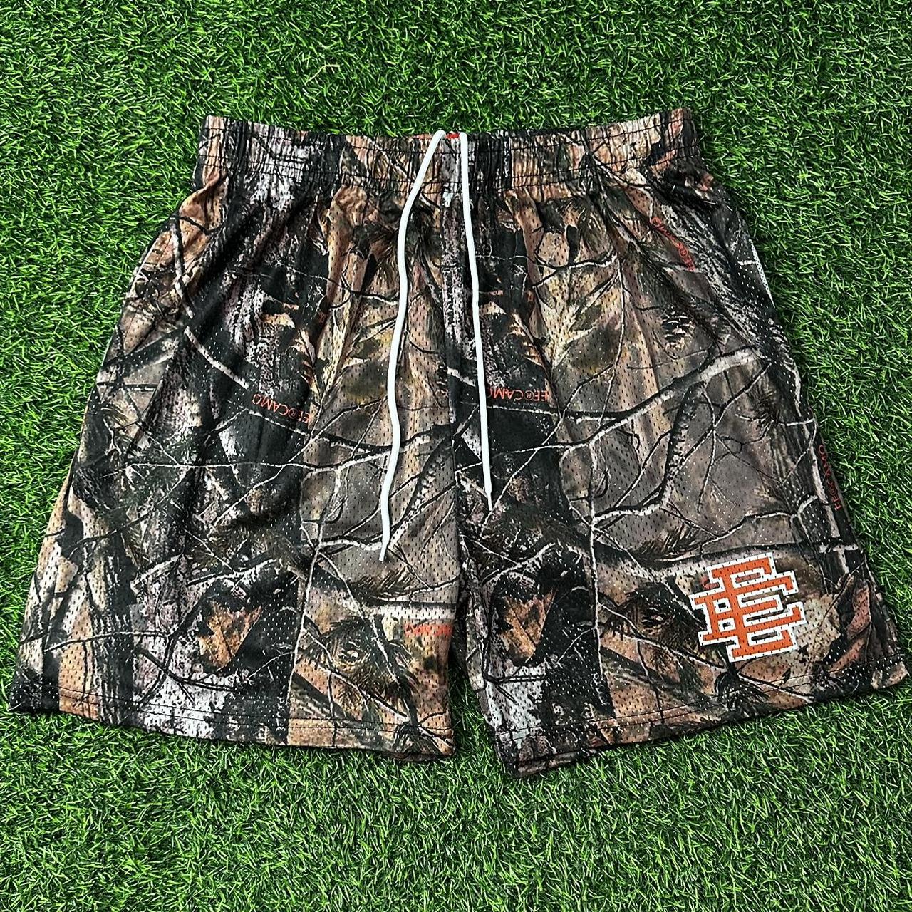 Eric Emanuel camo mesh shorts XXL fits like a L New - Depop