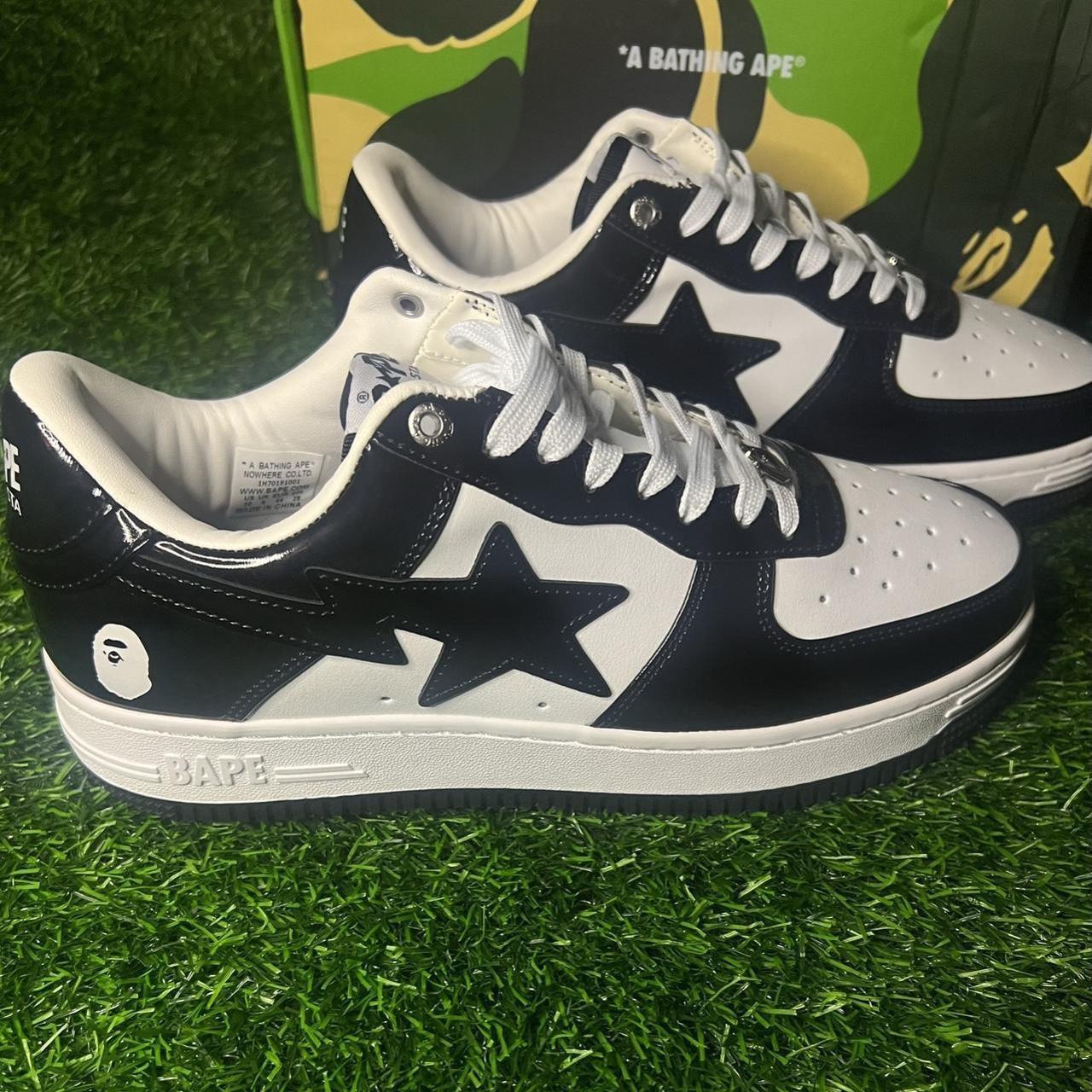 Bapesta shoes (PANDA) Size: Men worn once... #bape... - Depop