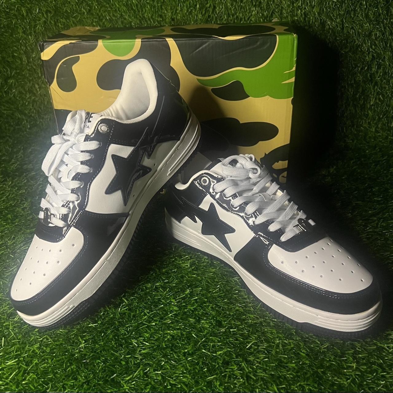 Bapesta shoes (PANDA) Size: Men worn once... #bape... - Depop
