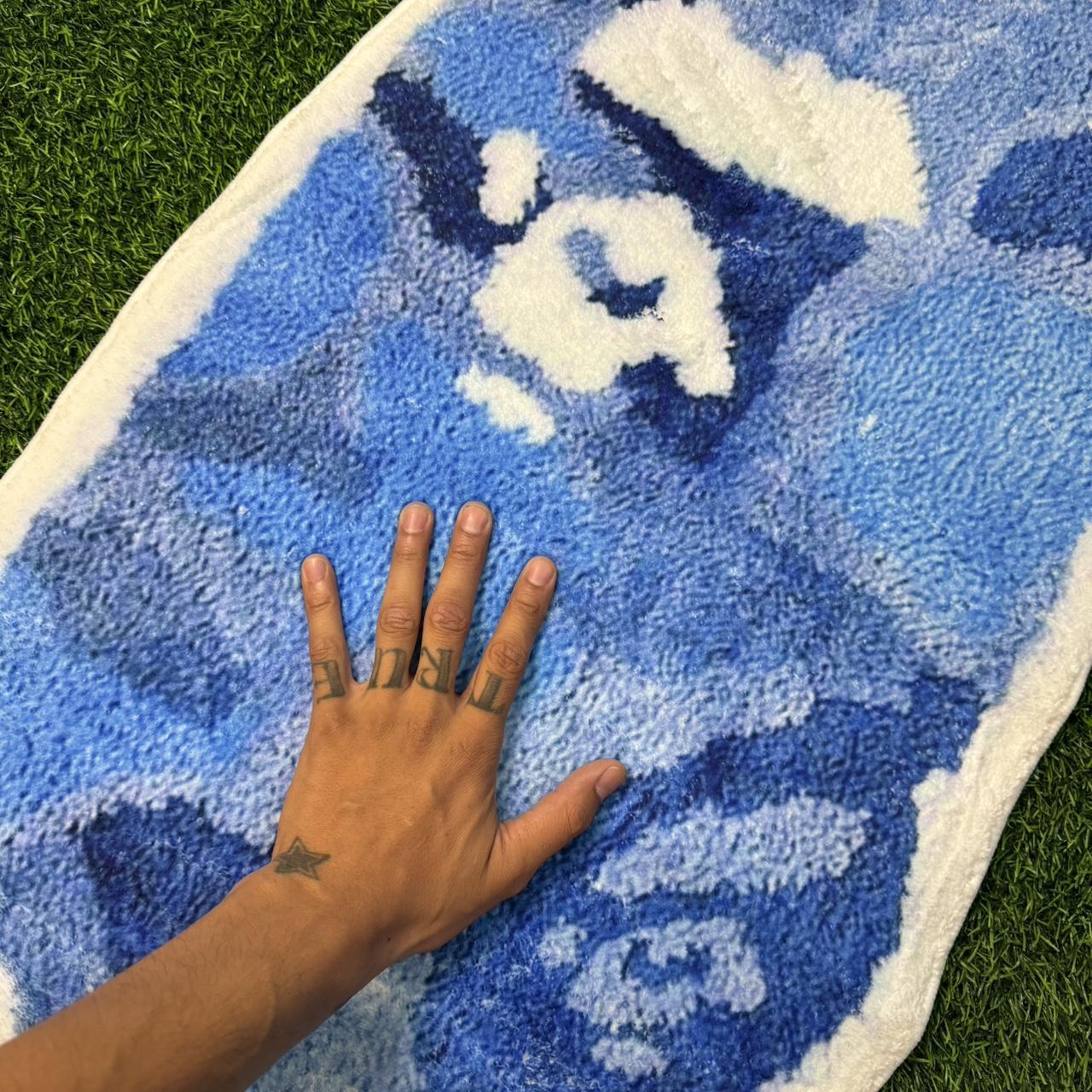 Bape rug Blue Unisex - Depop