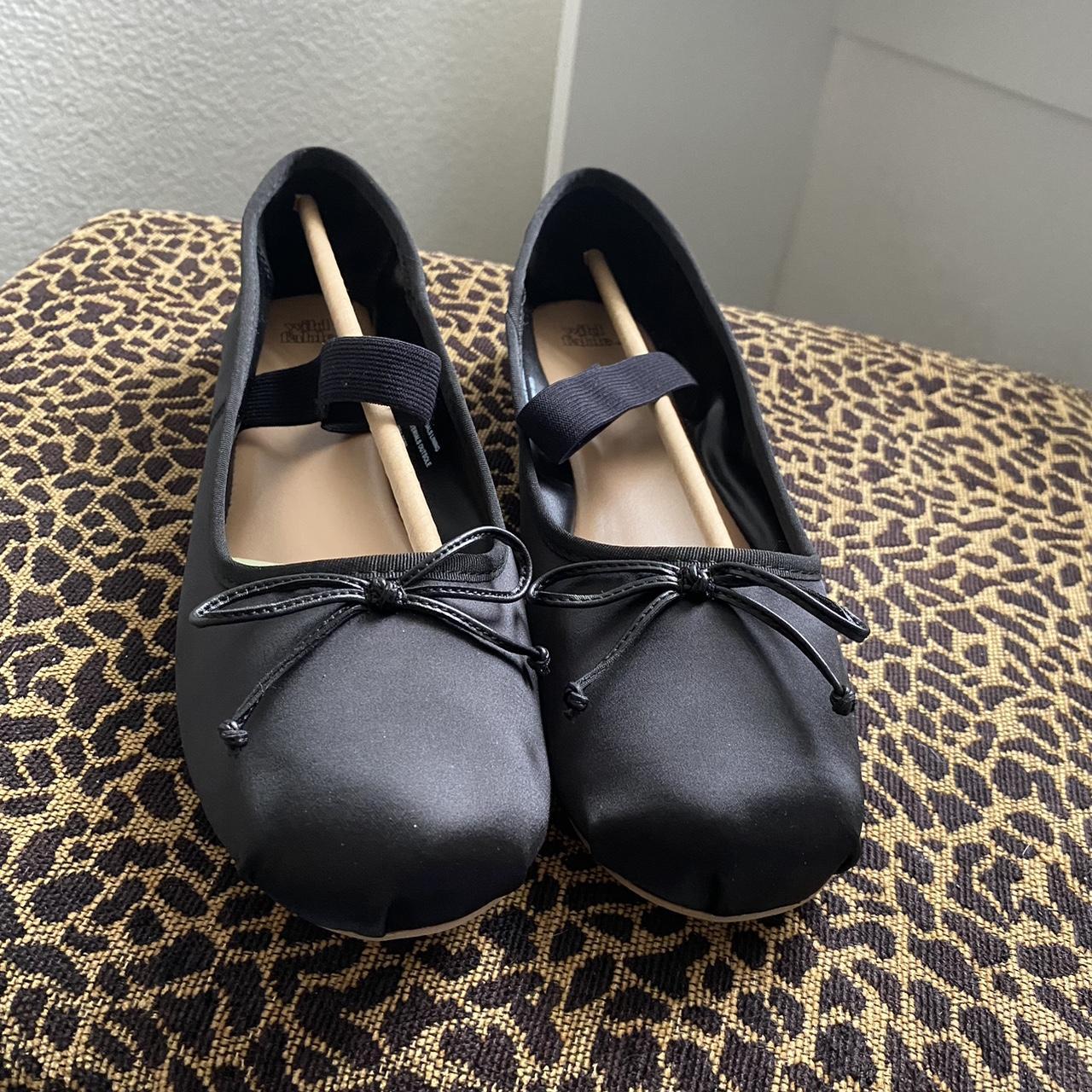 wild fable satin ballet flats never worn, still in... - Depop
